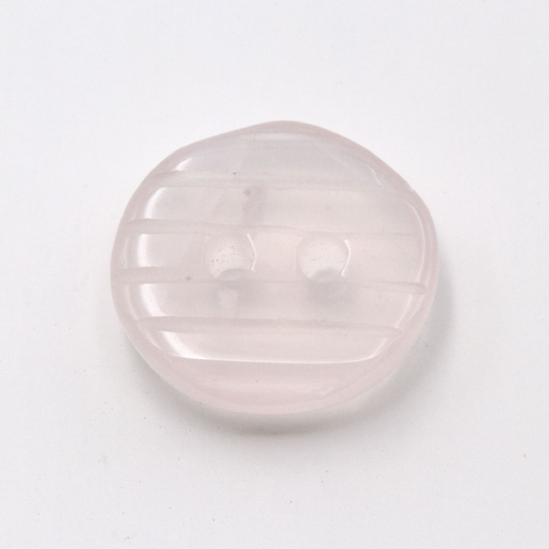 ミネラルボタン カット ローズクォーツ 000000018117